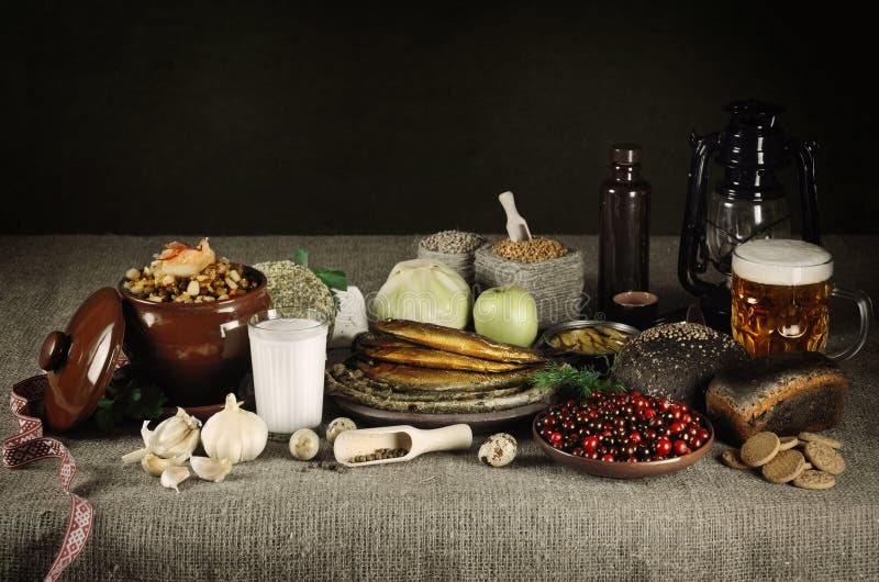 Latvian Food stock photo. Image of kefir, beer, garlic - 29534590