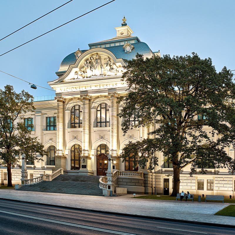 Latvian National Museum of Art Editorial Photo - Image of facade ...