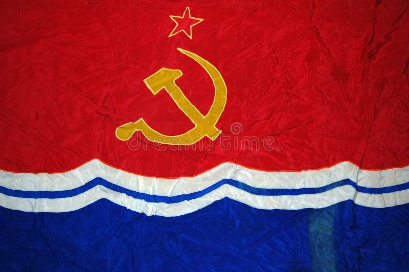 Latvian Soviet Flag stock photo. Image of country, history - 15559690