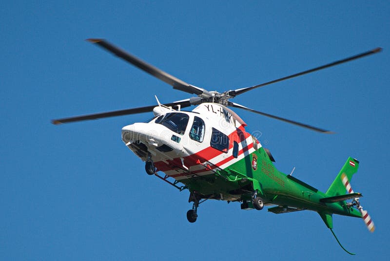 Latvian State Border Guard Helicopter in Flight Editorial Stock Image ...