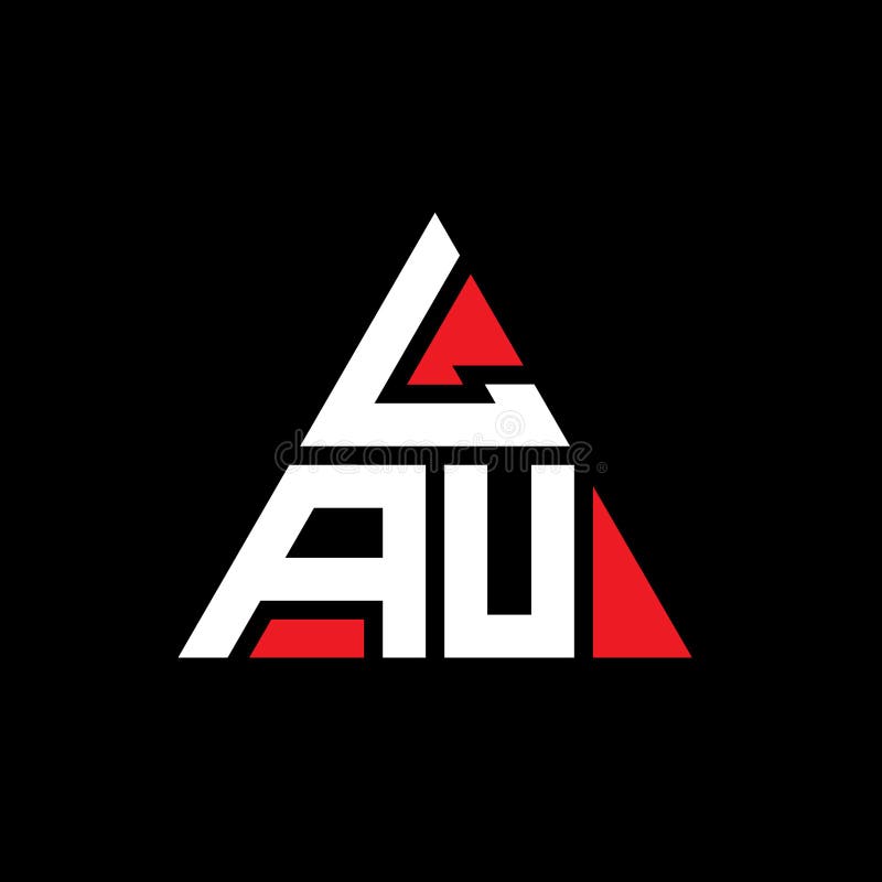 LAU Triangle Letter Logo Design with Triangle Shape. LAU Triangle Logo ...