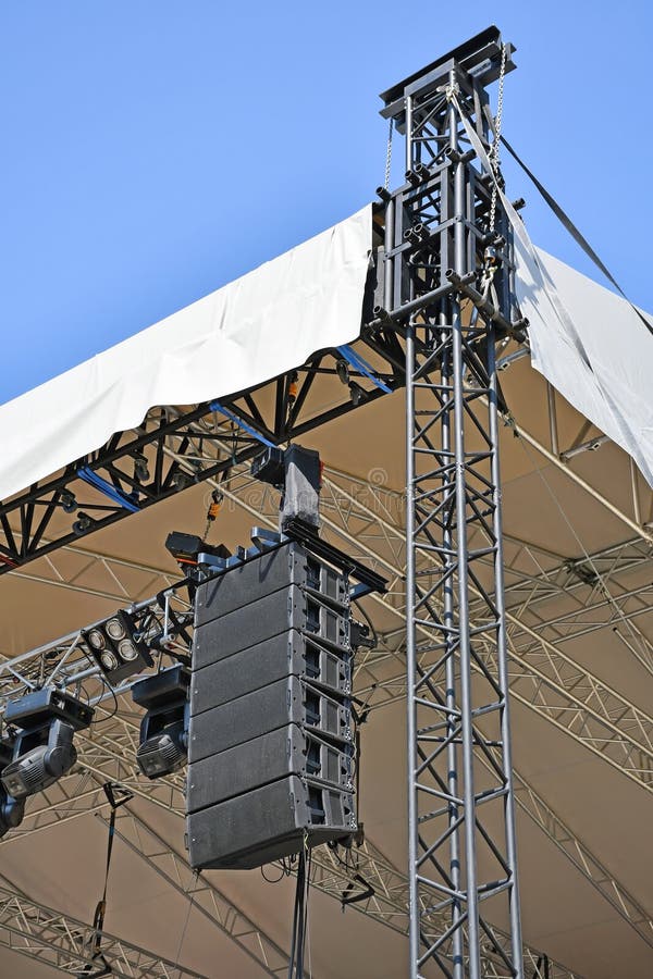 Stage with Pole in the Strip Club Stock Image - Image of entertainment ...