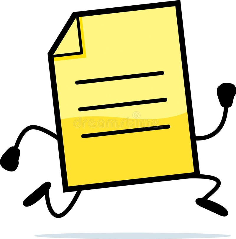 Laufende Anmerkung vektor abbildung. Illustration von anmerkung - 47817836