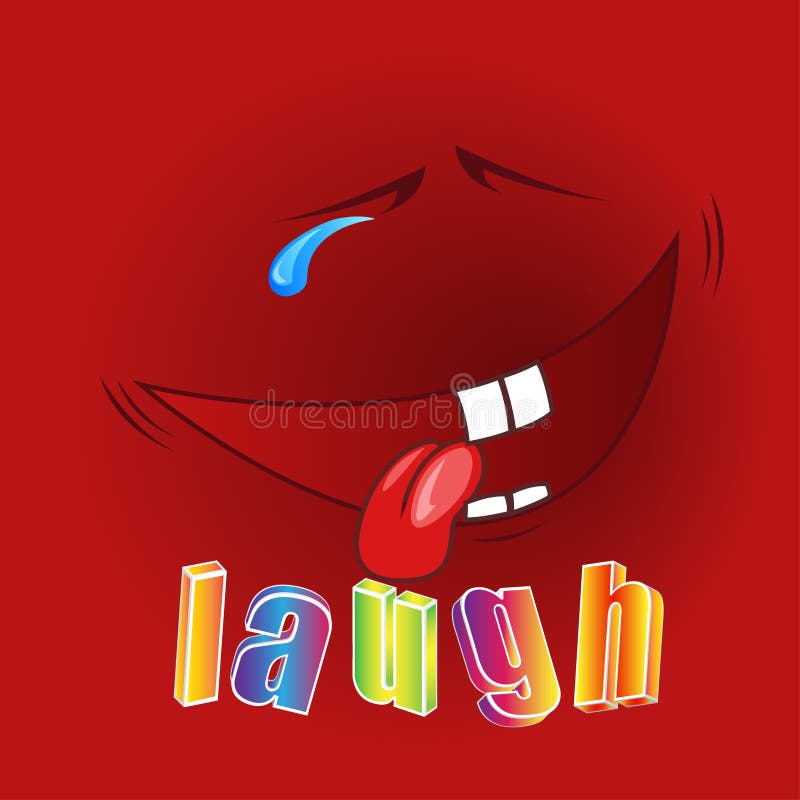 Laugh stock vector. Illustration of sign, mood, loud - 71444366