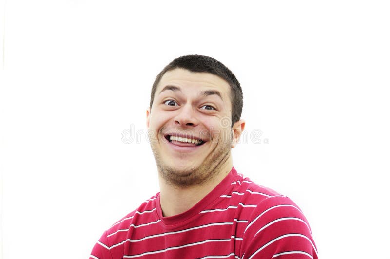 Laugh expression stock photo. Image of looking, smile - 17806228