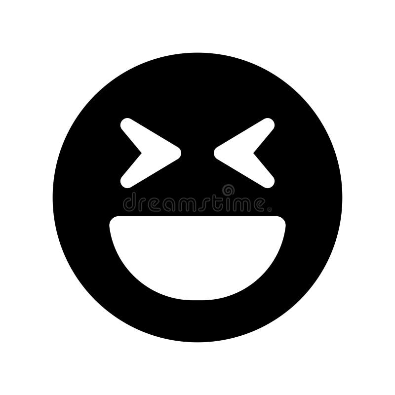 Laugh Squint Icon stock vector. Illustration of happy - 215839282