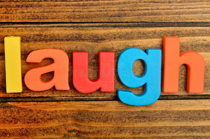 Grunge Laugh Sign stock image. Image of studio, beautiful - 16398793