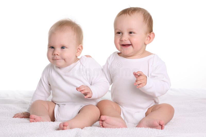Two babies talking stock photo. Image of childhood, care - 7433336