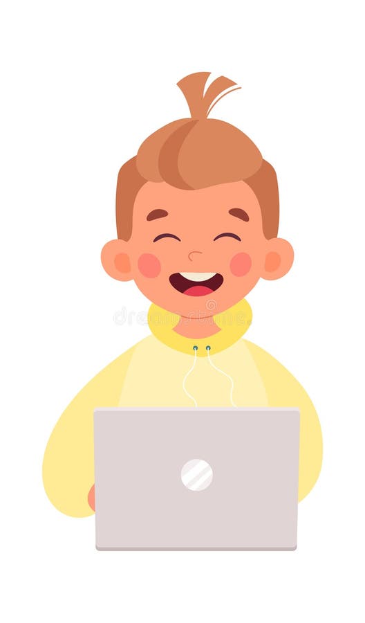 Student Laughing Computer Stock Illustrations – 97 Student Laughing ...