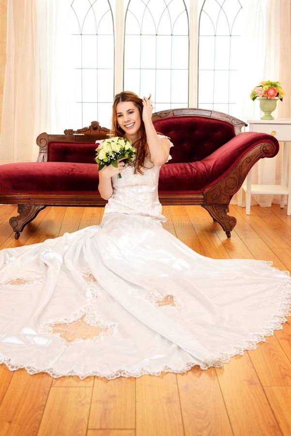 Laughing bride stock image. Image of hair, close, charming - 4886763