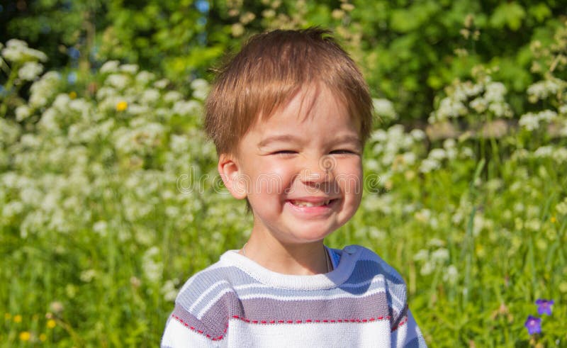 The laughing child stock photo. Image of outdoors, childhood - 25437056
