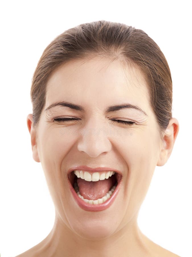 Laughing expression stock photo. Image of beauty, beautiful - 25804282