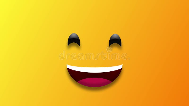 Normal To Laughing Face Expression Animation on Green Screen Stock ...