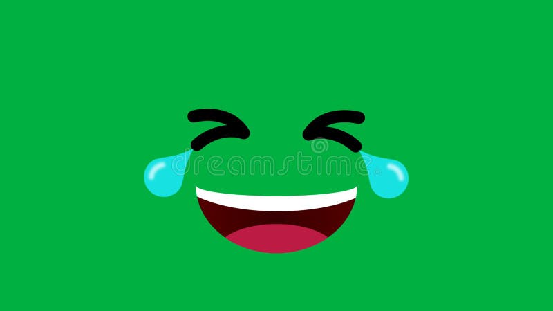 Laughing Face Expression on Green Screen Stock Footage - Video of ...