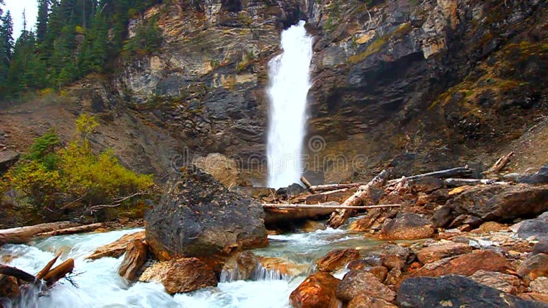 Laughing Falls Yoho National Park Stock Video - Video of rock, nature: 42636229
