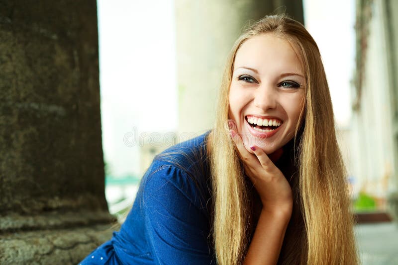Laughing girl stock image. Image of smile, happy, happiness - 11840701