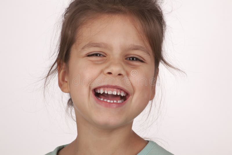 Laughing girl pointing stock image. Image of behavior - 12016273