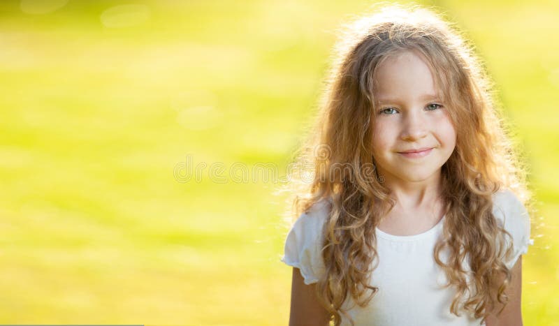 Funny Adorable Little Girl Laughing Looking at Camera, Headshot ...