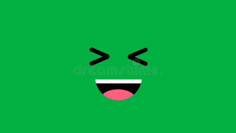 Seamless Laughing Green Screen Stock Video - Video of emoticon, joke ...
