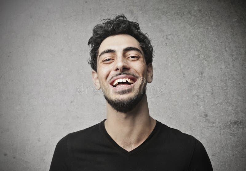 Laughing Guy stock photo. Image of happy, caucasian, cheer - 27883914