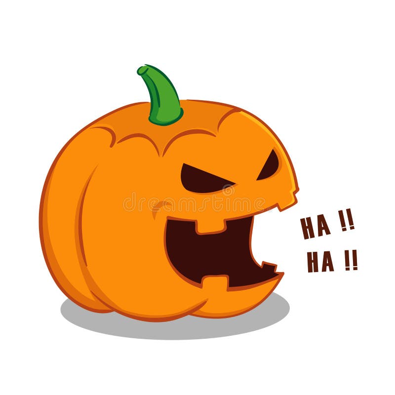 Laughing Halloween Pumpkin stock vector. Illustration of horror - 45376532