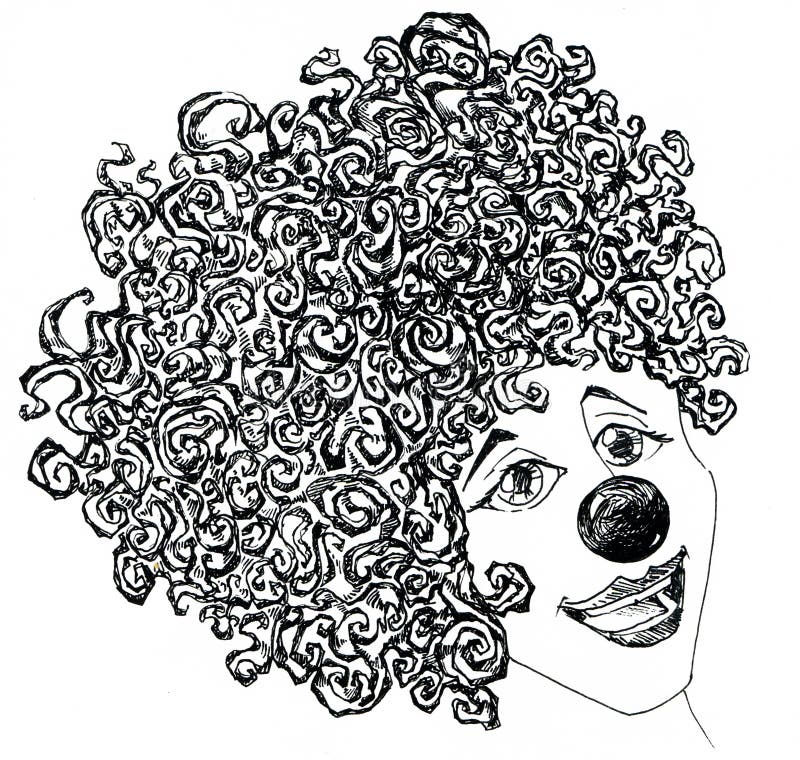 Laughing happy clown stock illustration. Illustration of smile - 32272332