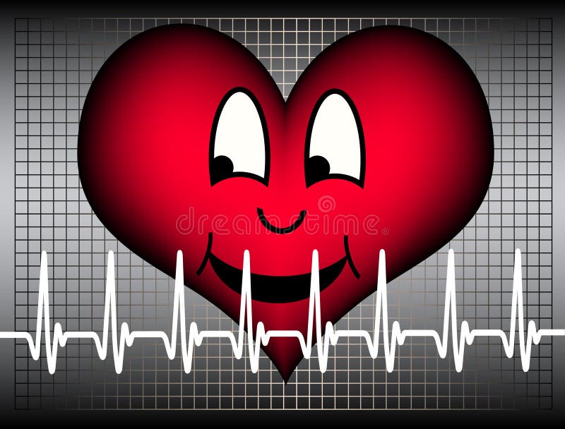Laughing heart stock vector. Illustration of length, death - 4375374