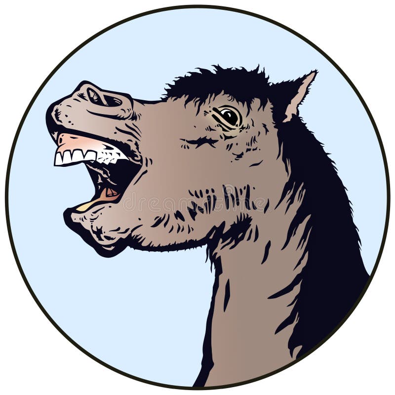 Laughing Horse Stock Illustrations – 291 Laughing Horse Stock ...