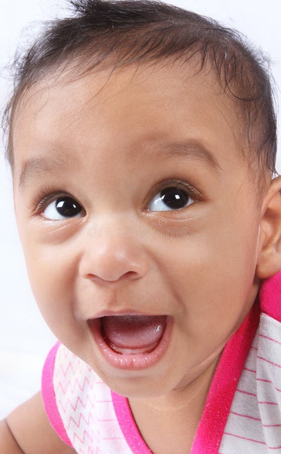 Laughing Indian Cute Baby stock photo. Image of innocent - 21470912