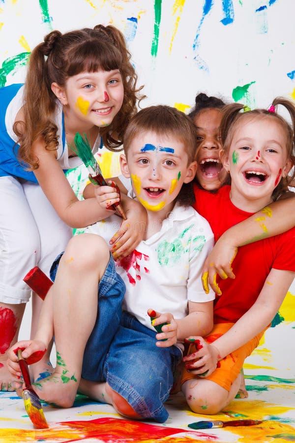 Kids laughing stock photo. Image of caucasian, friends - 14079052