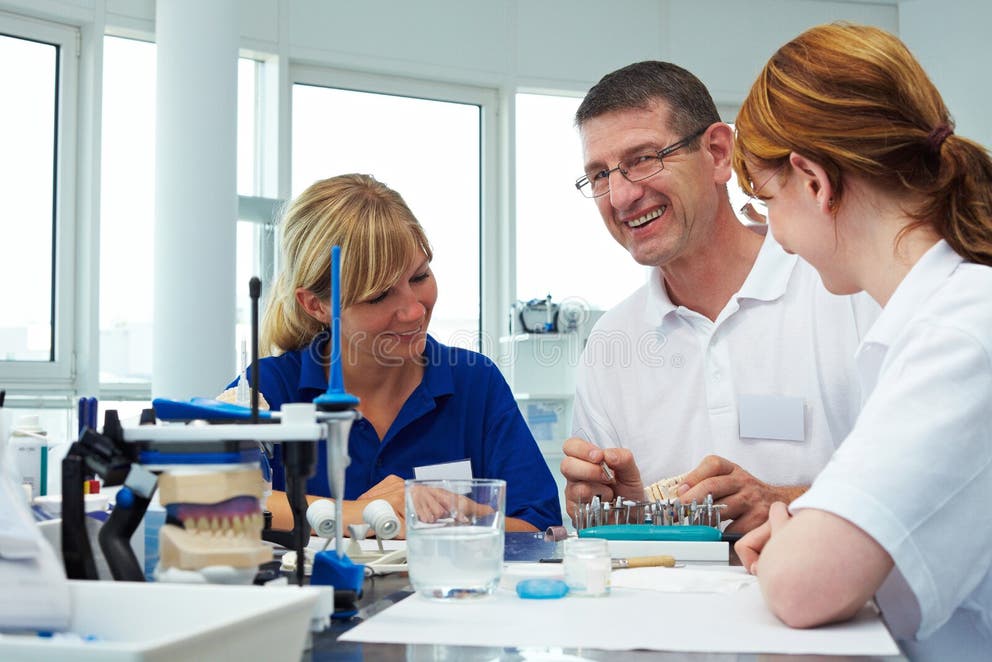 Laughing in a lab stock image. Image of medicine, lesson - 11786947