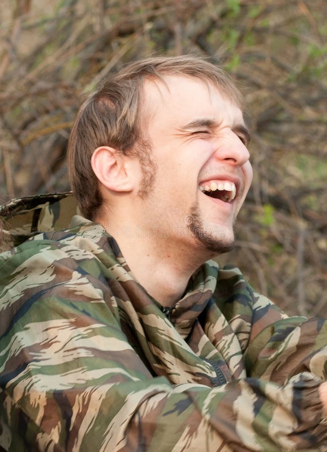 A laughing man stock image. Image of wrinkles, laughing - 11958873