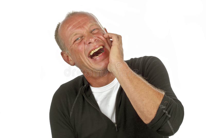 Laughing man stock photo. Image of person, gorgeous, face - 21603928