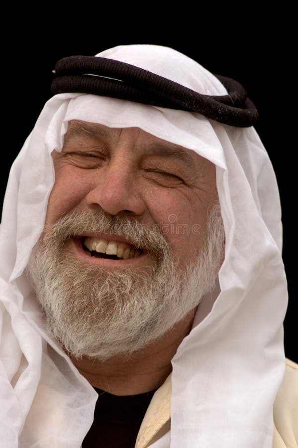 Laughing Arab stock photo. Image of elder, facial, belief - 2104482