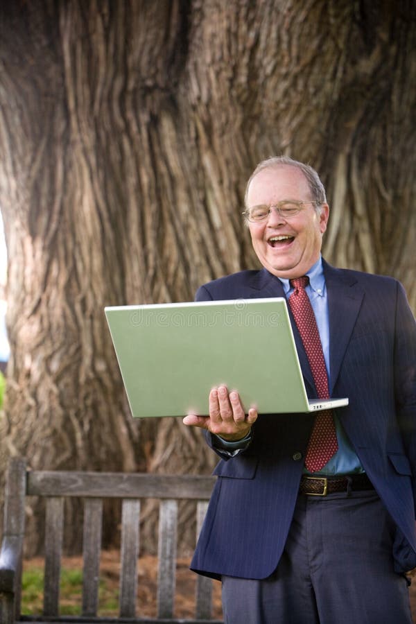 Laughing Man stock photo. Image of stand, resting, computer - 9911512