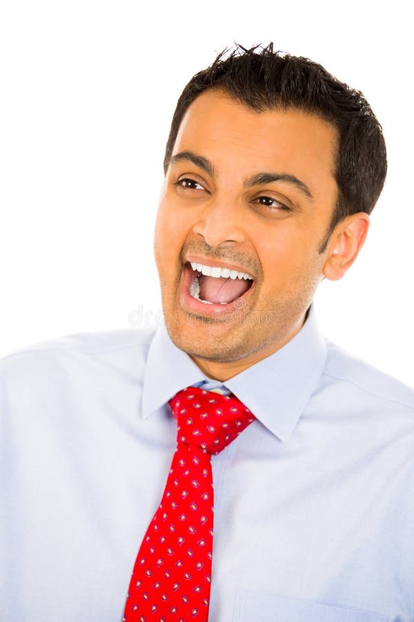 Happy Man Laughing Hysterically Stock Image - Image of adult, humor ...