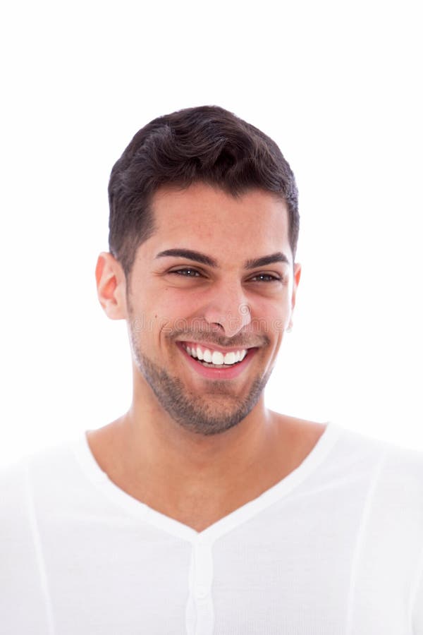 Laughing man stock photo. Image of happiness, happy, hair - 31705748