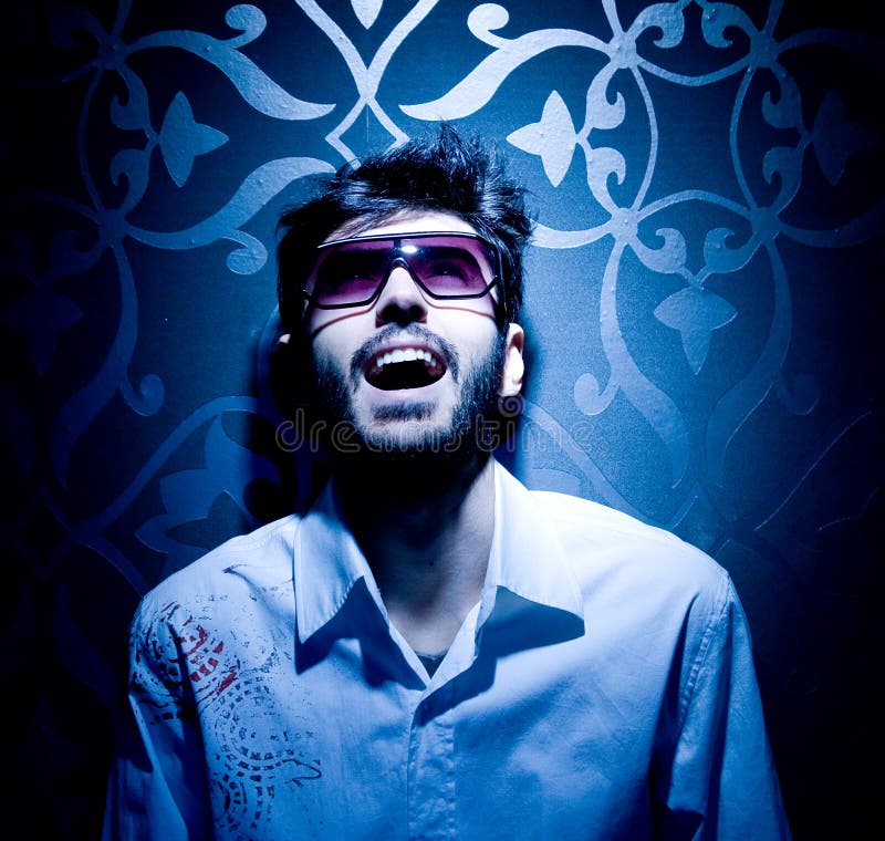 Laughing model stock photo. Image of isolated, natural - 11968754