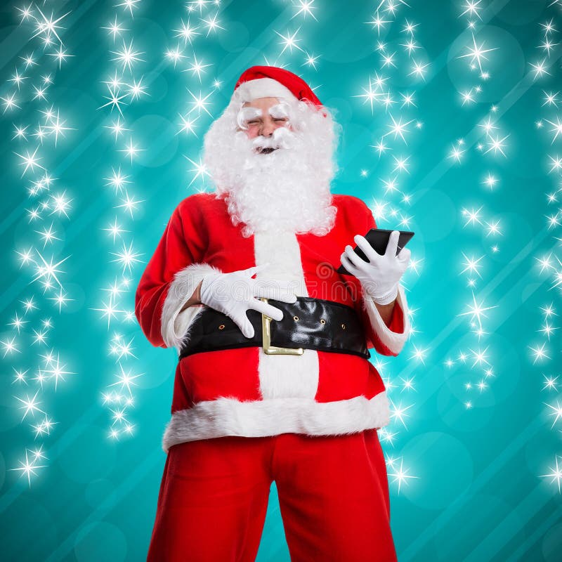 Laughing Santa stock image. Image of portrait, festive - 33563859