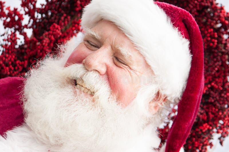 Laughing Santa stock image. Image of portrait, festive - 33563859