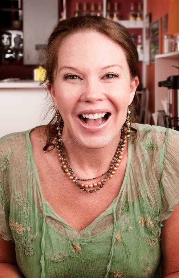 Woman Snickering in Mugshot Stock Image - Image of emotional, inmate ...