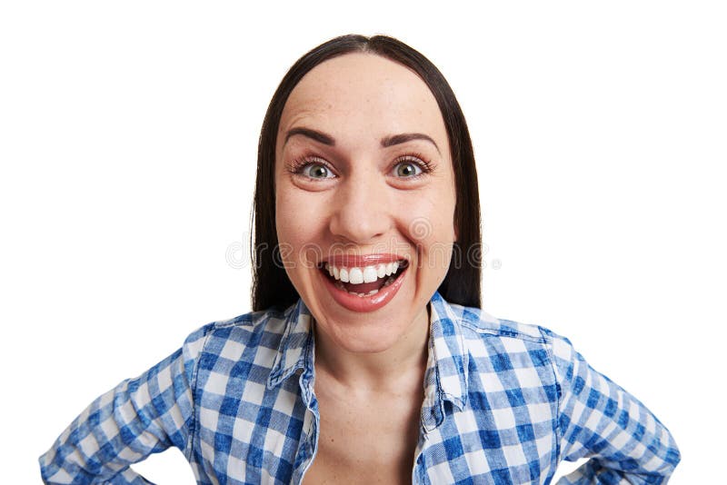 Happy laughing woman stock photo. Image of delight, lively - 17817090