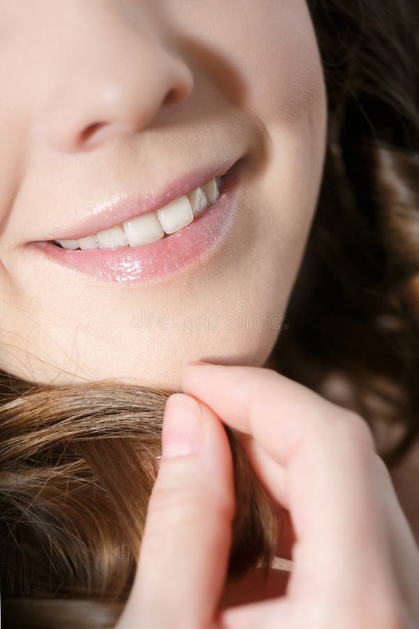 Woman with great smile stock photo. Image of cute, makeup - 3165482