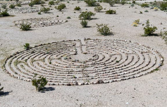 The Laughlin Labyrinths, Laughlin, Nevada Stock Image - Image of ...