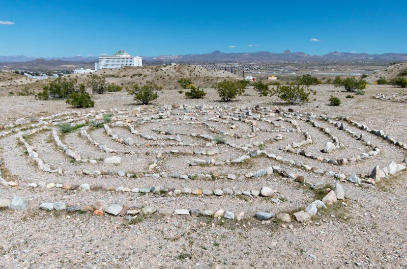 The Laughlin Labyrinths, Laughlin, Nevada Stock Photo - Image of ...