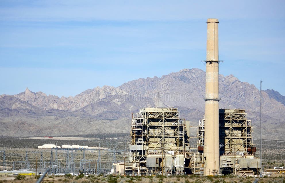 Laughlin Power Generating Station Stock Photo - Image of fence ...