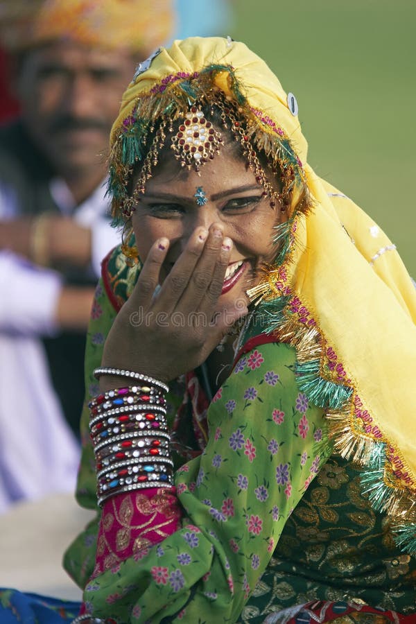 Laughter. Indian Woman Laughing in Jaipur, Rajasthan, India Editorial ...