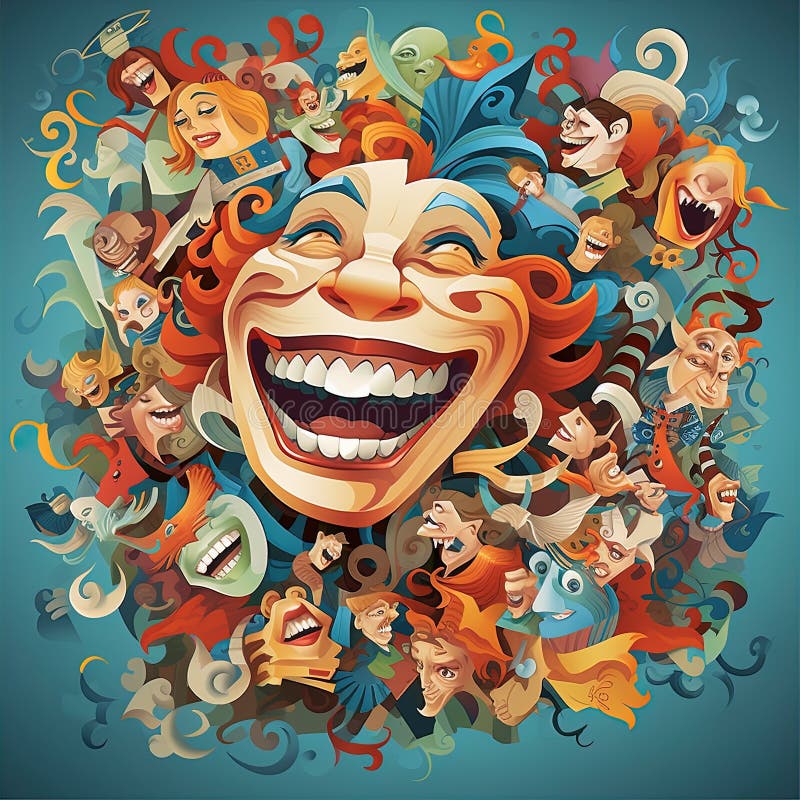 Laughter Day Concept Vector Banner. Generative AI Stock Illustration ...