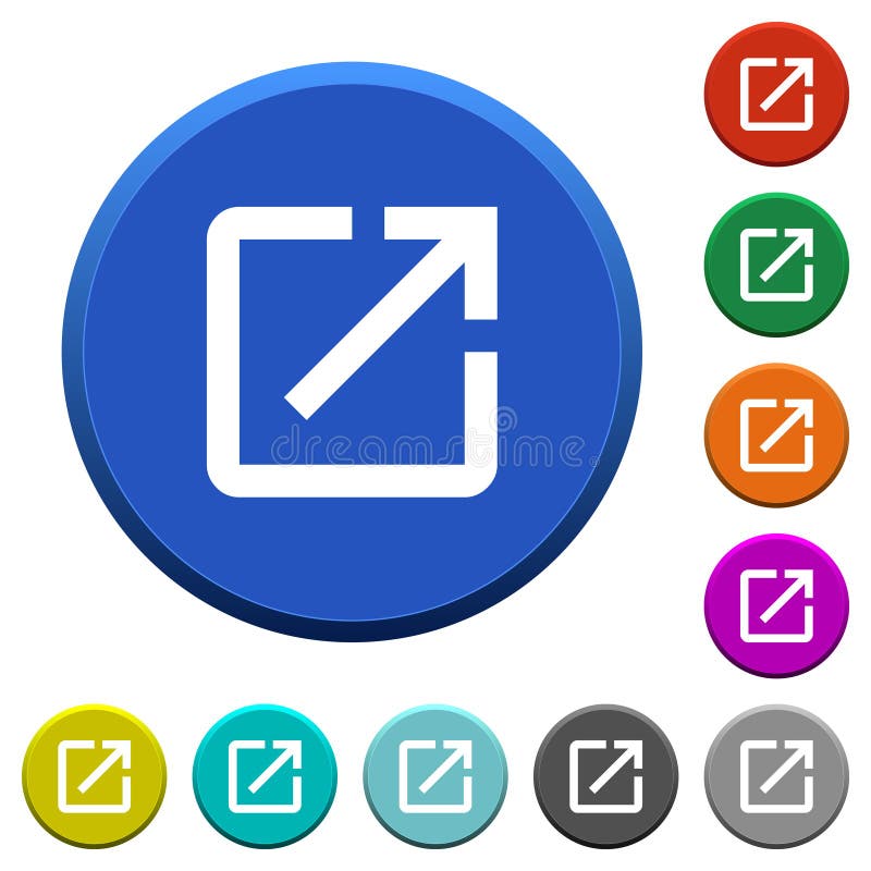 Launch Application Beveled Buttons Stock Vector - Illustration of code ...