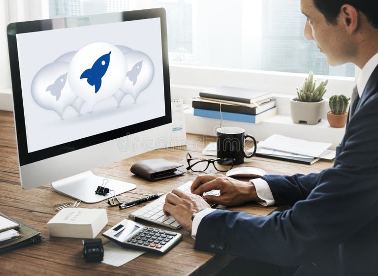 Launch Begin Start Up Kick Off New Business Concept Stock Image - Image ...